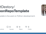 Github Lightdestory Pythonrepotemplate This Template Is Focused On