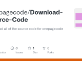 Github Onepagecode Download Source Code Download All Of The Source