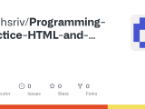Github Arushsriv Programming Practice Html And Css Basics