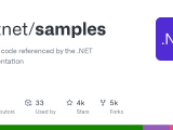 Github Dotnet Samples Sample Code Referenced By The Net Documentation