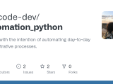 Github Lostcode Dev Automation Python Project With The Intention Of
