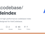 Github Askcodebase Codeindex Local First High Performance Codebase