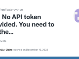 No Api Token Provided You Need To Set The Replicate Api Token