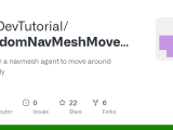 Github Jondevtutorial Randomnavmeshmovement Code For A Navmesh Agent