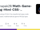 Github Pushapak28 Math Game Using Html Css Javascript Simple Using