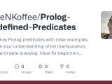 Github Codenkoffee Prolog Predefined Predicates Explore Key Prolog