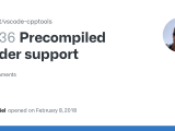 Precompiled Header Support Issue 1536 Microsoft Vscode Cpptools