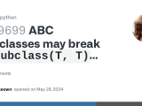 Class Is Not Subclass Of Itself Issubclass First First Is False
