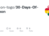 Github Python Togo 30 Days Of Python