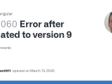 Error After Updated To Version 9 Issue 36060 Angular Angular Github