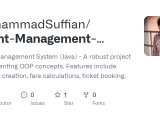 Github Muhammadsuffian Flight Management System In Java Using Oops