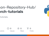 Github Python Repository Hub Pytorch Tutorials Pytorch Tutorials