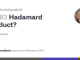 Hadamard Product Issue 1083 Openmathlib Openblas Github