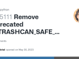 Remove Deprecated Py Trashcan Safe Begin Py Trashcan Safe End Issue