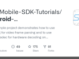 Github Dji Mobile Sdk Tutorials Android Videostreamdecodingsample