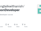 Github Codingtalkwithanish Pythondeveloper Python Developer Course