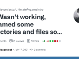 Wasn T Working Renamed Some Directories And Files So They Matched Co