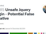 Unsafe Jquery Plugin Potential False Negative Issue 7485 Github