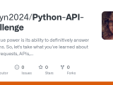 Github Robyn2024 Python Api Challenge Data S True Power Is Its