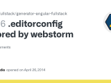 Editorconfig Ignored By Webstorm Issue 206 Angular Fullstack