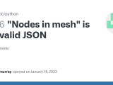 Nodes In Mesh Is Not Valid Json Issue 416 Meshtastic Python Github