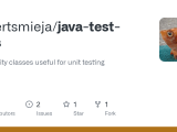 Github Robertsmieja Java Test Utils Java Utility Classes Useful For
