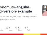 Github Nelsonomuto Angular Multi Version Example Page With Multiple