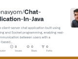 Github Saxenavyom Chat Application In Java A Simple Client Server