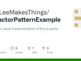 Github Beeleemakesthings Proactorpatternexample A Simple Naive