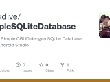 Github Geekdive Simplesqlitedatabase Aplikasi Simple Crud Dengan