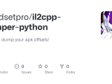 Github Mindsetpro Il2cpp Dumper Python Wip Will Dump Your Apk Offsets