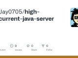 Github Neojay0705 High Concurrent Java Server