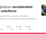 Github Altugbakan Accelerated Cpp Solutions My Solutions For The