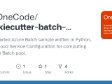 Github Msonecode Cookiecutter Batch Python Paas Cloud Service Pool A