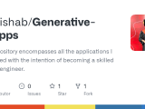 Github Git Rishab Generative Ai Apps This Repository Encompasses All