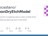 Github Cococastano Pythondryetchmodel Python Tool For Modeling
