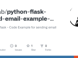 Github Purab Python Flask Send Email Example Code Python Flask