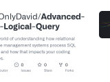 Github Theonlydavid Advanced Sql Logical Query A New World Of