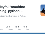 Github Stanleyfok Machine Learning Python Examples Machine Learning