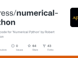 Github Apress Numerical Python Source Code For Numerical Python By