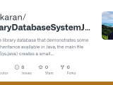 Github Maxkaran Librarydatabasesystemjava A Simple Library Database