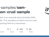 Github Aws Samples Sam Python Crud Sample This Project Is An Example