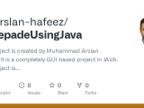 Github M Arslan Hafeez Notepadeusingjava This Project Is Created By