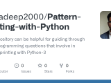 Github Navadeep2000 Pattern Printing With Python This Repository Can
