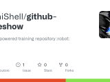 Github Semishell Github Slideshow A Robot Powered Training