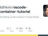 Github 0916dhkim Vscode Devcontainer Tutorial Tutorial For Setting