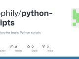 Github Topphily Python Scripts A Repository For Basic Python Scripts
