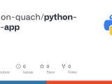 Github Python Quach Python Web App