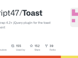 Github Script47 Toast A Bootstrap 4 2 Jquery Plugin For The Toast