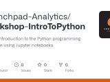 Github Launchpad Analytics Workshop Introtopython A Brief